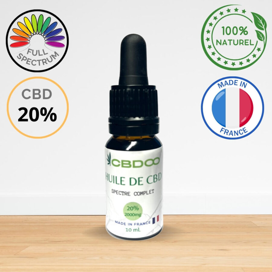 CBD Oil 20% - FULL SPECTRUM - Intense - France - CBDOO